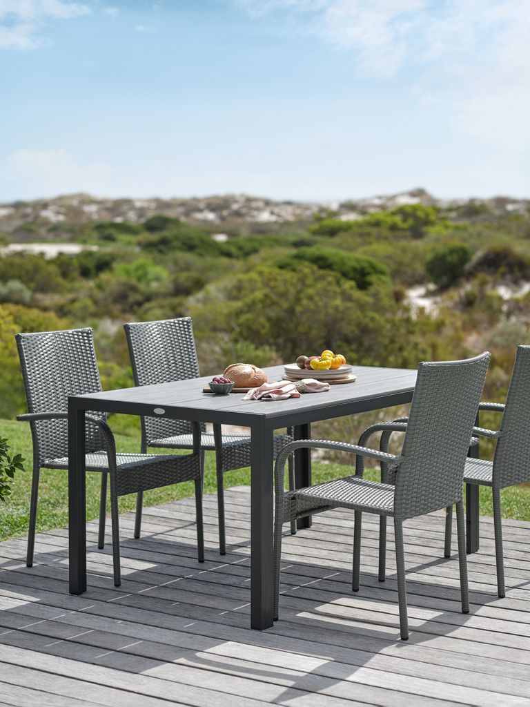 Baštenski sto PINDSTRUP Š90xD150 cm siva | JYSK