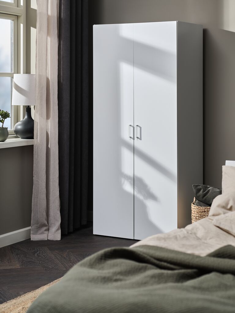 Ormar KORUP 78x176 2 vrata bijela | JYSK